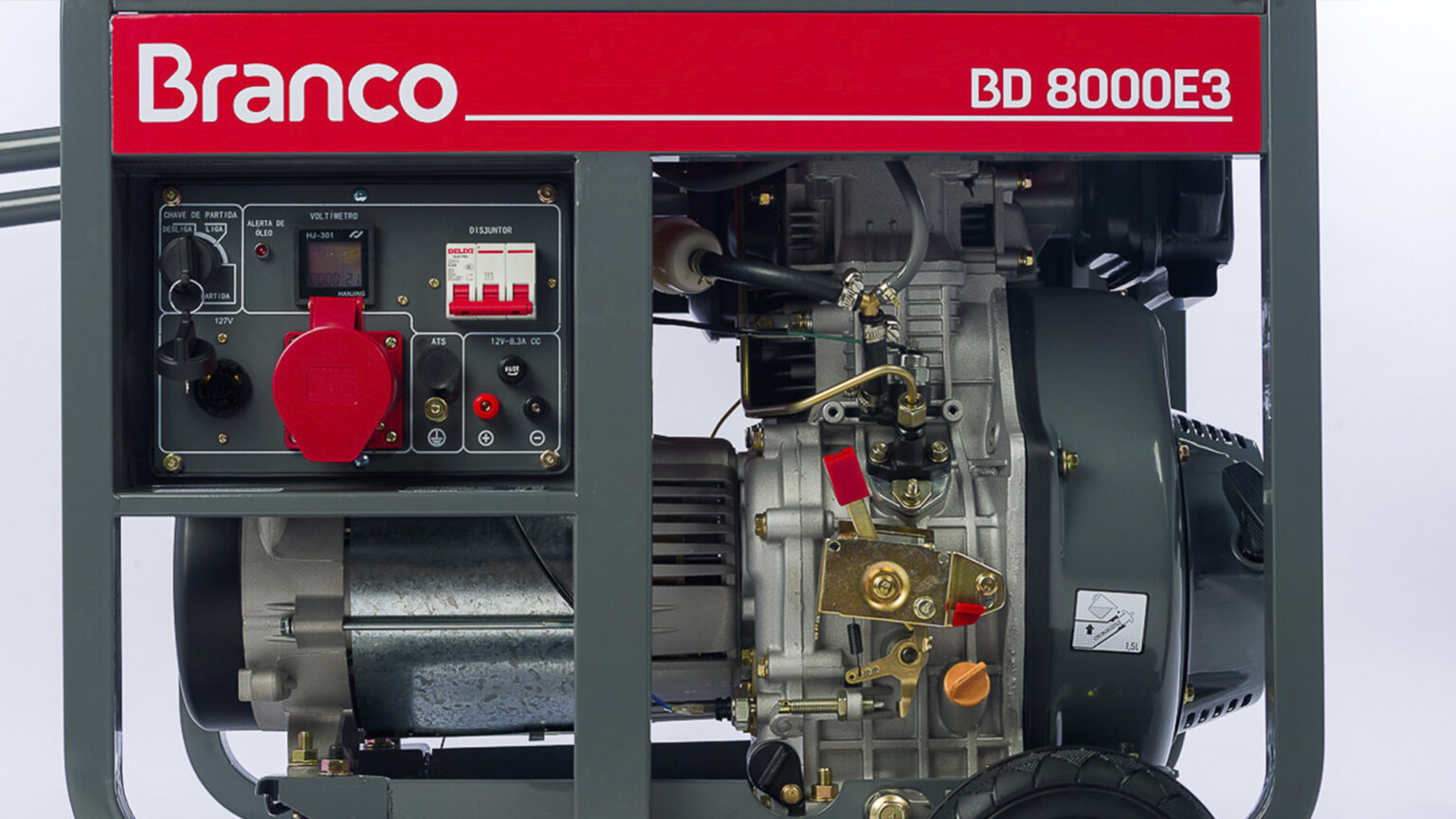 Grupo Gerador Diesel BD 8000 E3 TRI. – BRANCO - CB Agricola